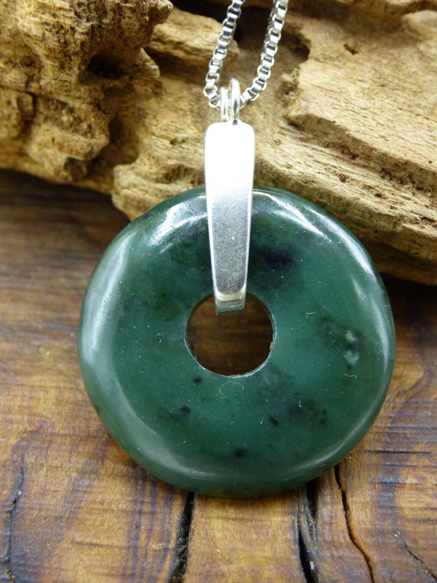 1x Donut Holder 925 Sterling Silver ~ For Donuts 30mm Gemstone Chain ...